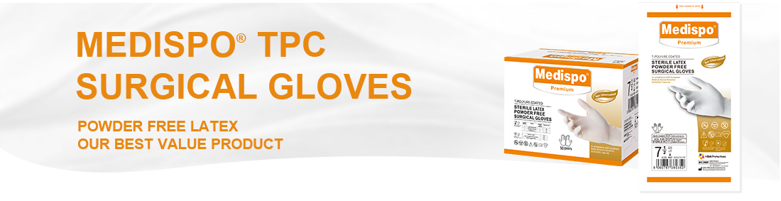 T-Polyure Coating Surgical Gloves, Powder Free, Sterile